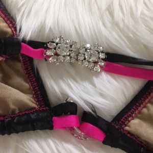 Swim | Merry Christine Pink And Black Bikini | Poshmark